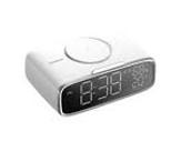 2221. Momax Q.Clock5 Digital Clock with Wireless Charging White